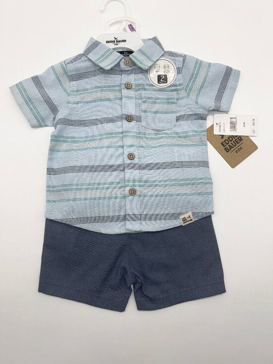 Eddie Bauer | Matching Sets | Nwt Eddie Bauer Boys 69m 2pc Ocean Blue ...